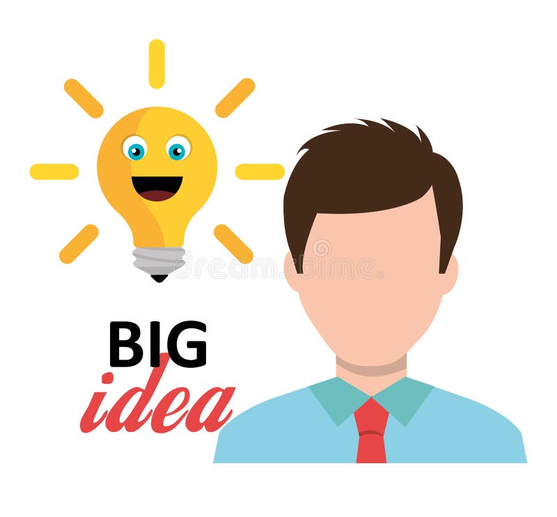 Business big idea stock illustration. Illustration of bulb - 64329106