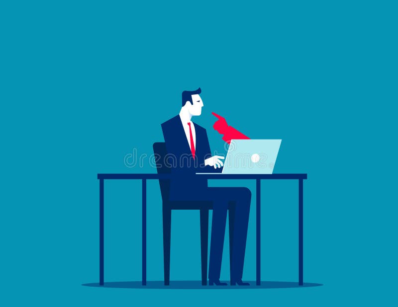 Business with Bossy. Business Office Vector Flat Style Stock ...