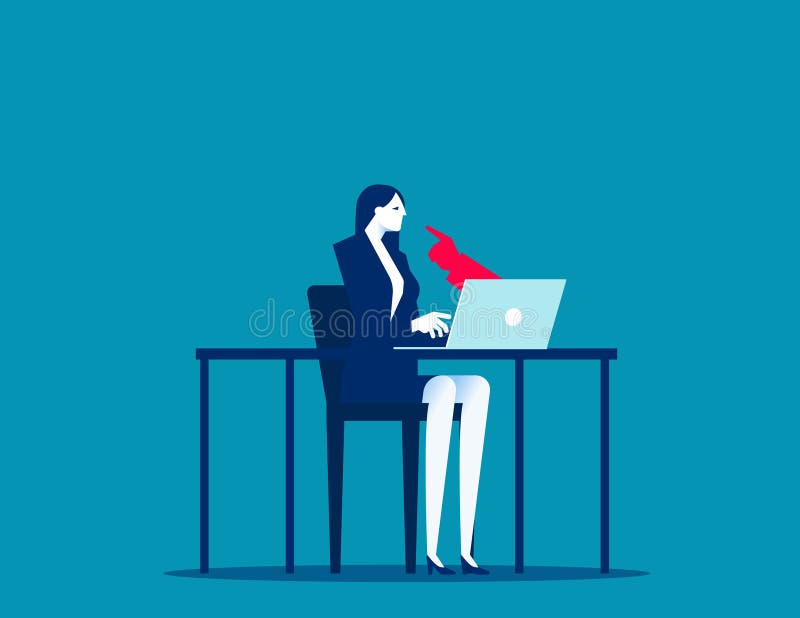 Business with Bossy. Business Office Vector Flat Style Stock Vector ...