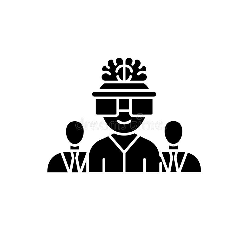 Brainstorming Black Icon, Vector Sign on Isolated Background ... Brainstorming Black Icon, Vector Sign on Isolated Background ...
