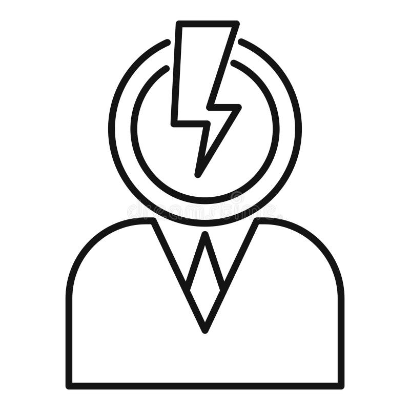 Business Brainstorming Icon Outline Vector. Mind Head Business Stock ...
