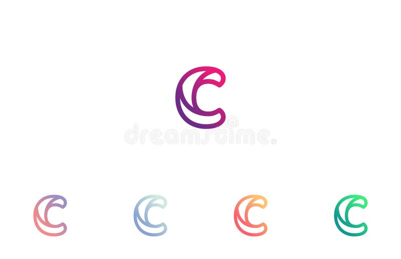 Simple Initial Letters C Logo Stock Vector - Illustration of minimal ...