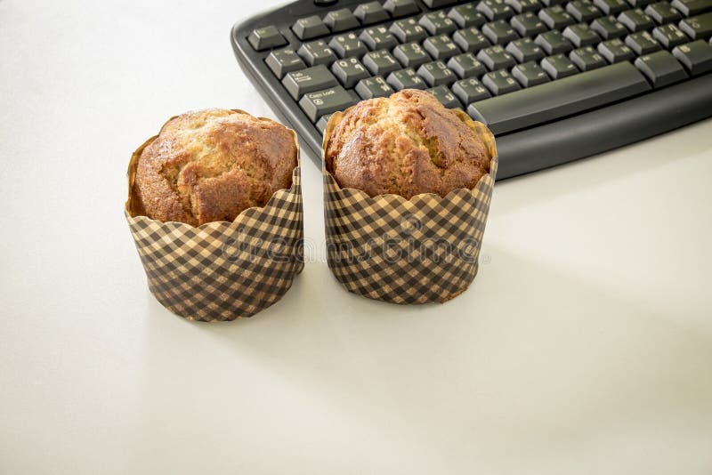 Business Breakfast Cafe, Muffin, in Office Stock Photo - Image of ...