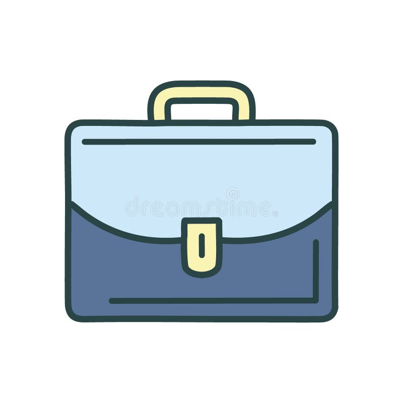 Business Briefcase Icon. Illustration of a Simple Professional ...