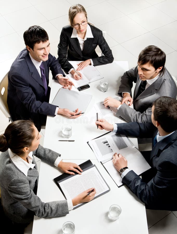 Business briefing stock image. Image of businessteam, office - 8390509