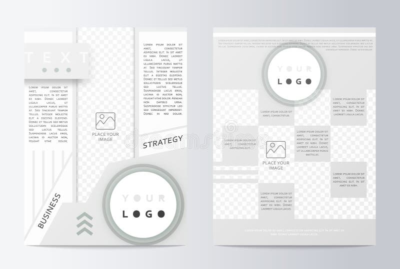 Business Brochure . Brochure Flyer Design. Mockup Front Page, Back Page ...