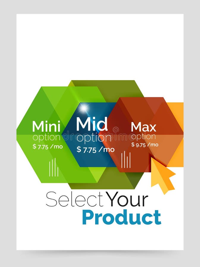 Business A4 Brochure or Flyer Template with Options Stock Vector ...