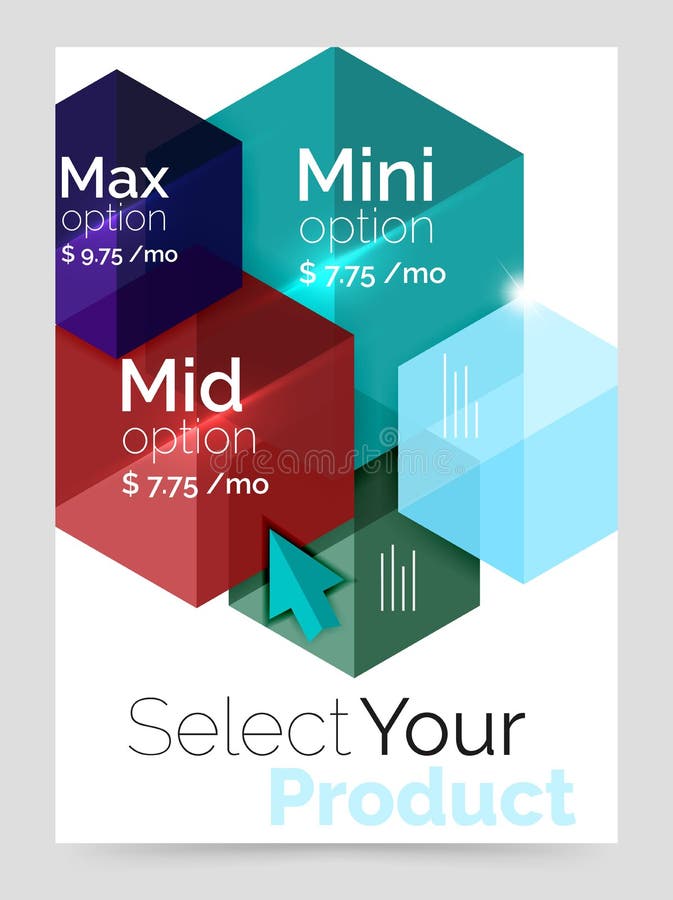 Business A4 Brochure or Flyer Template with Options Stock Vector ...