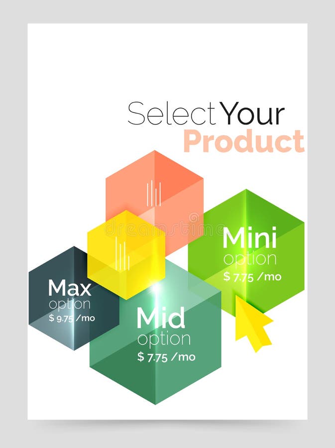 Business A4 Brochure or Flyer Template with Options Stock Vector ...