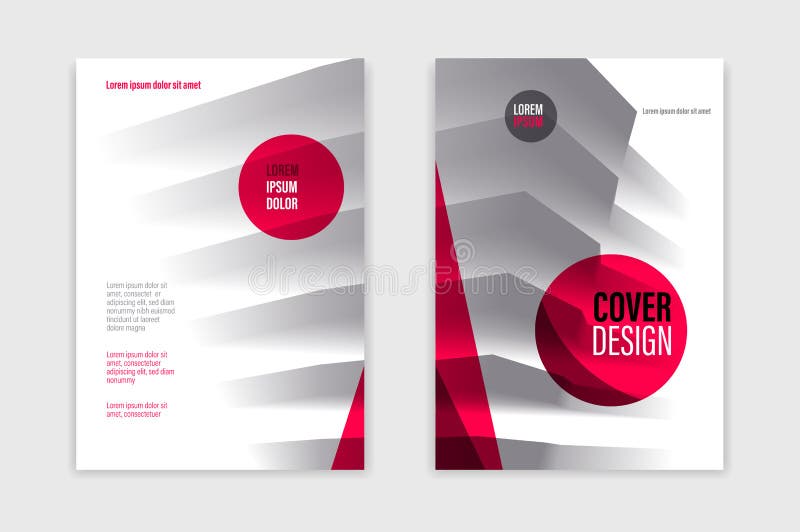 Business Brochure with Office Building Structure Vector Template, Front ...