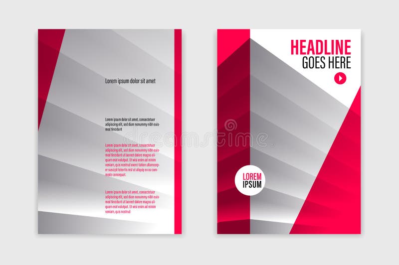 Business Brochure with Office Building Structure Vector Template, Front ...