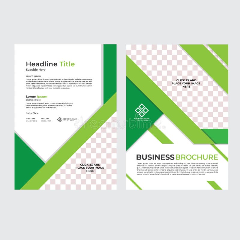 Business Brochure Paper and Flyer Layout Template Stock Vector ...