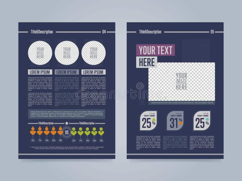 Business brochure template stock vector. Illustration of business ...