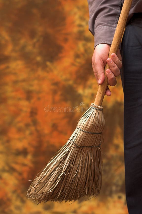 Business Broom Sweeps Clean Stock Image - Image of leaders, bristles ...