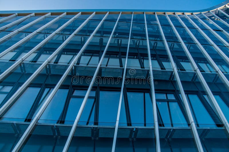 Business Building Architecture Closeup, Windows Stock Image - Image of ...