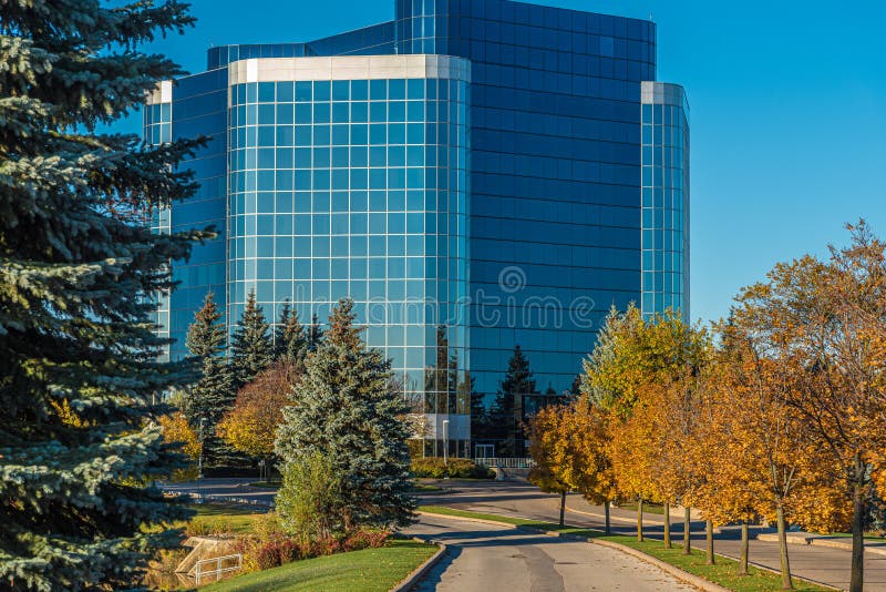 Business building stock image. Image of autumn, garden - 224827519