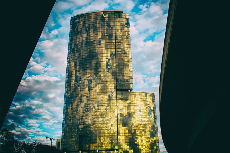 Beautiful Light Reflected on Corporate Building Stock Photo - Image of ...