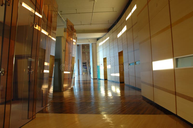 Business building hallway stock image. Image of case, architectural ...