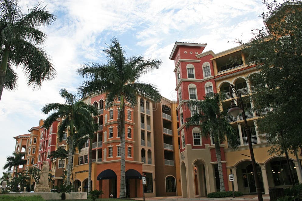 Business Building in Naples Stock Photo - Image of design, picturesque ...