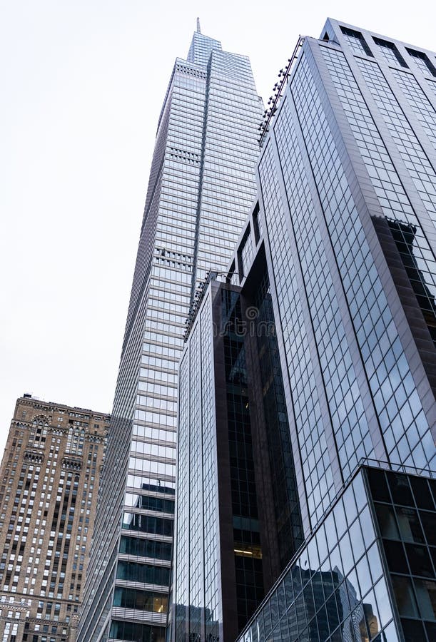 Business Building Skyscraper in City. City Downtown with Skyscraper ...