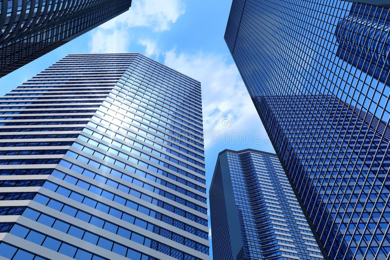 3d Blue Buildings Stock Illustrations – 6,132 3d Blue Buildings Stock ...