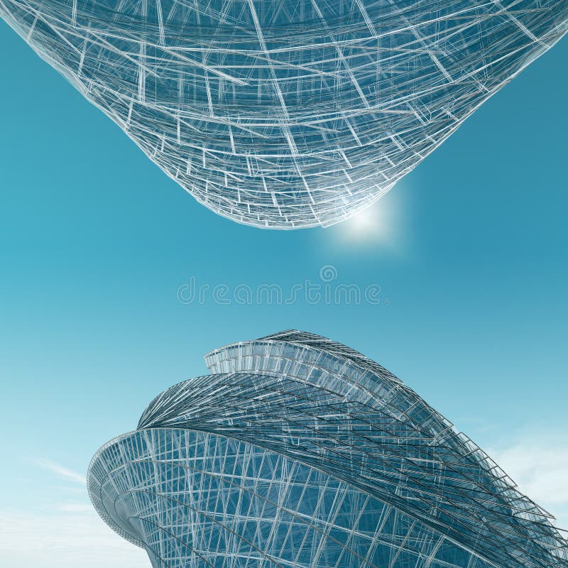 Business Buildings Opposite Stock Illustration - Illustration of ideas ...