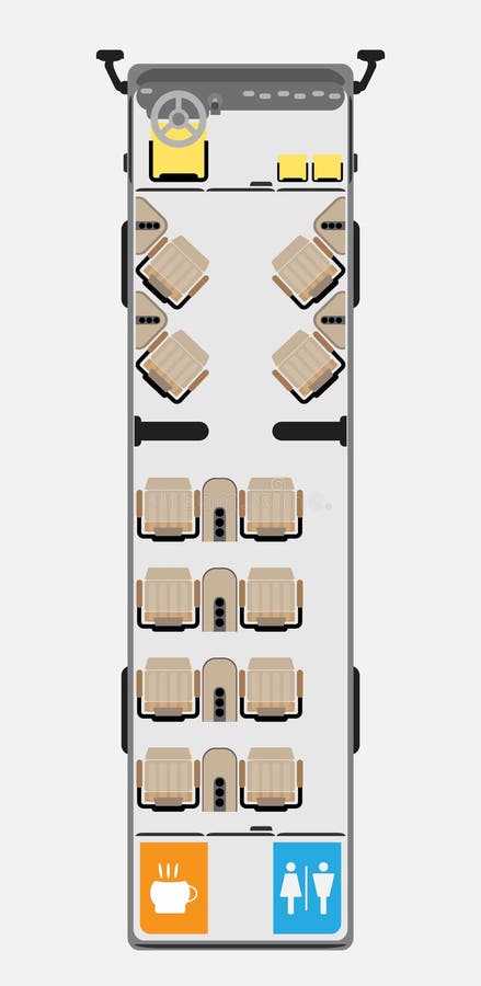 Top View Bus Seat Map Stock Illustrations – 49 Top View Bus Seat Map ...