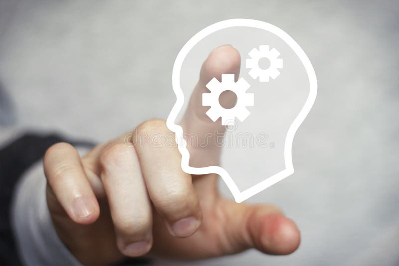 Business Button Sign Engineering Head Web Stock Image - Image of ...