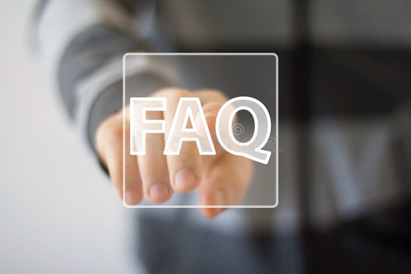 Business Button Sign FAQ Connection Signal Icon Stock Photo - Image of ...