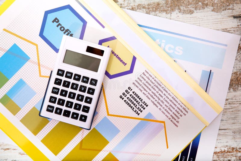 Business Calculation in the Office Stock Photo - Image of analysis ...