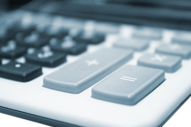 Pencil Pushing Addition Button on Calculator Stock Image - Image of ...