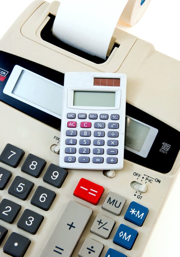 Business Calculator Close-Up Stock Image - Image of figures, numbers ...