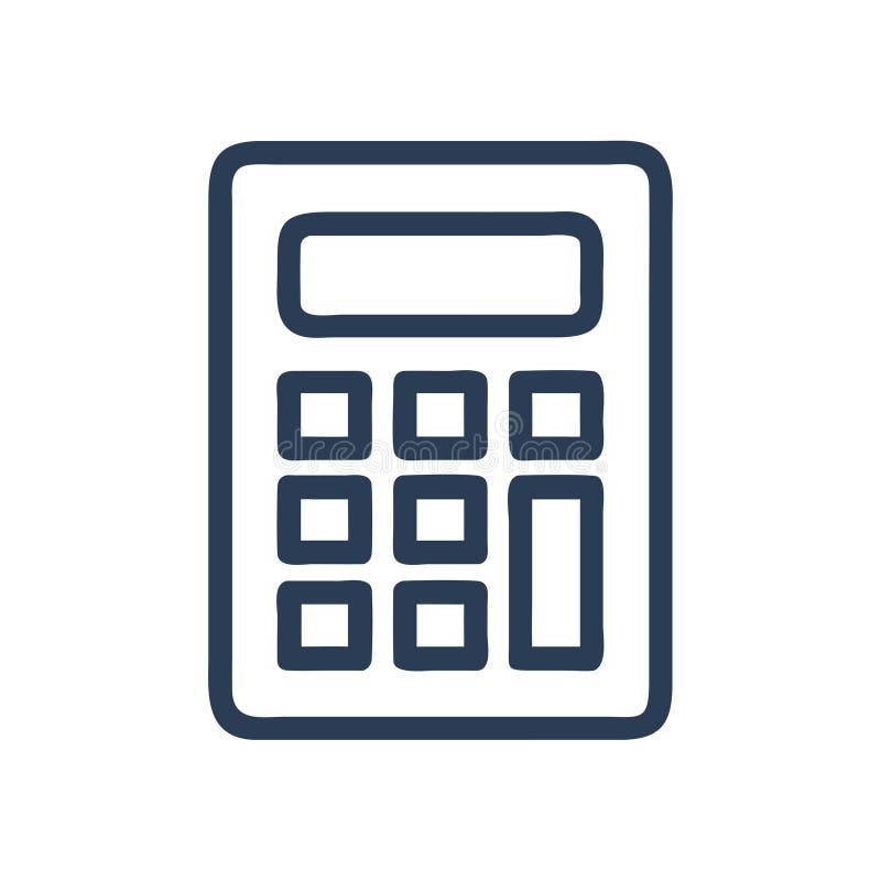 Business Calculator Icon stock vector. Illustration of motivation ...