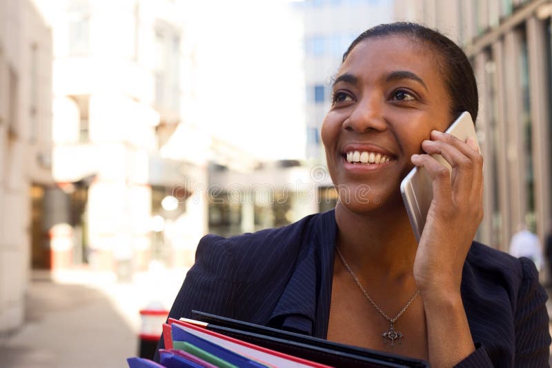 Business call stock image. Image of female, outside, paper - 46521637