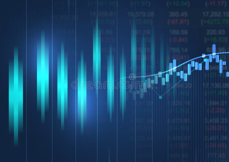 Financial Chart with Up Trend Line Graph. Stock Illustration ... Financial Chart with Up Trend Line Graph. Stock Illustration ...