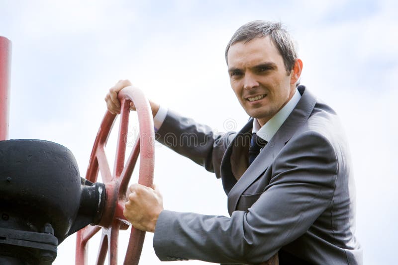 Business captain stock photo. Image of male, helmsman - 10569184