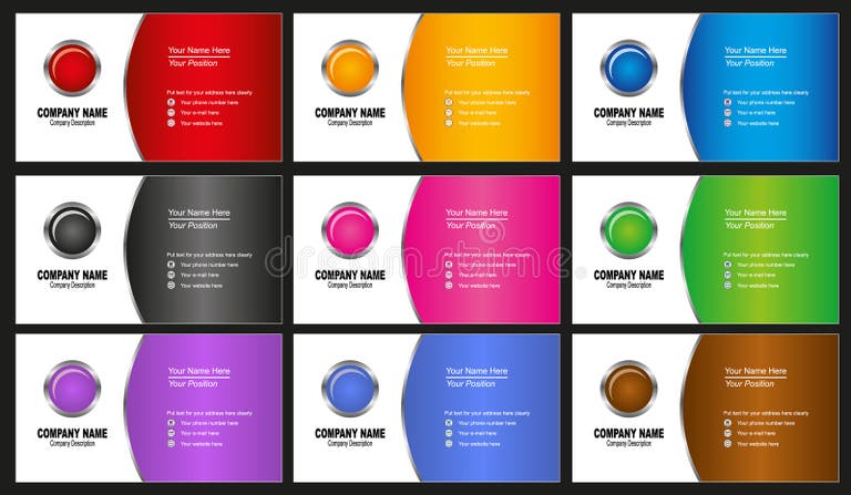 Orange Gradient Business Card Stock Illustrations – 26,366 Orange ...