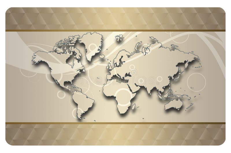 Visiting Card World Map Stock Illustrations – 409 Visiting Card World ...
