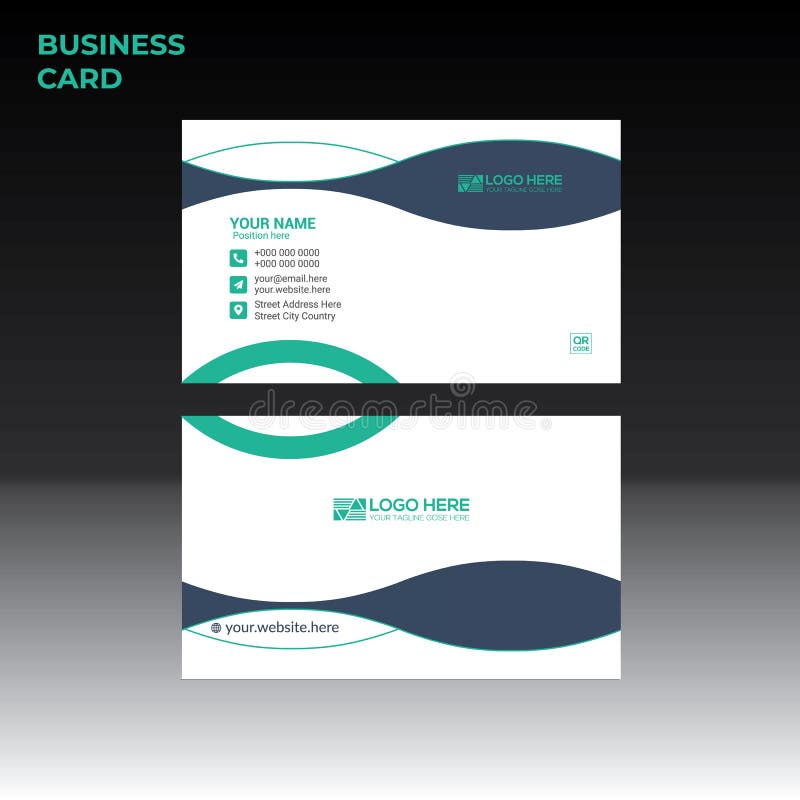 Business Card for Any Best Use Stock Illustration - Illustration of ...