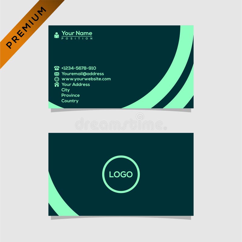 Business Card Background Design Template Stock Vector - Illustration of ...