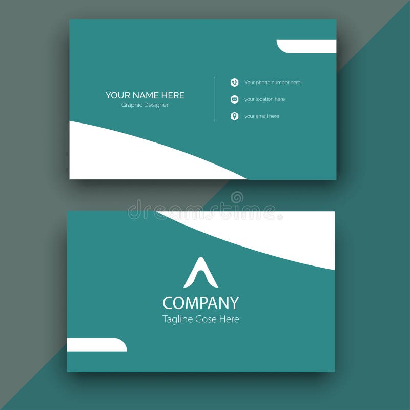 Print Ready Professional Visiting Card Design Vector Stock Vector ...