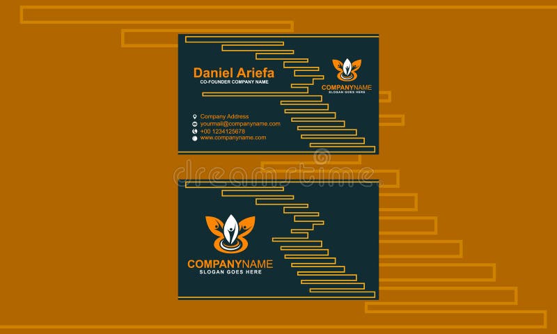 Business Card Clean Modern Template Vector Stock Vector - Illustration ...