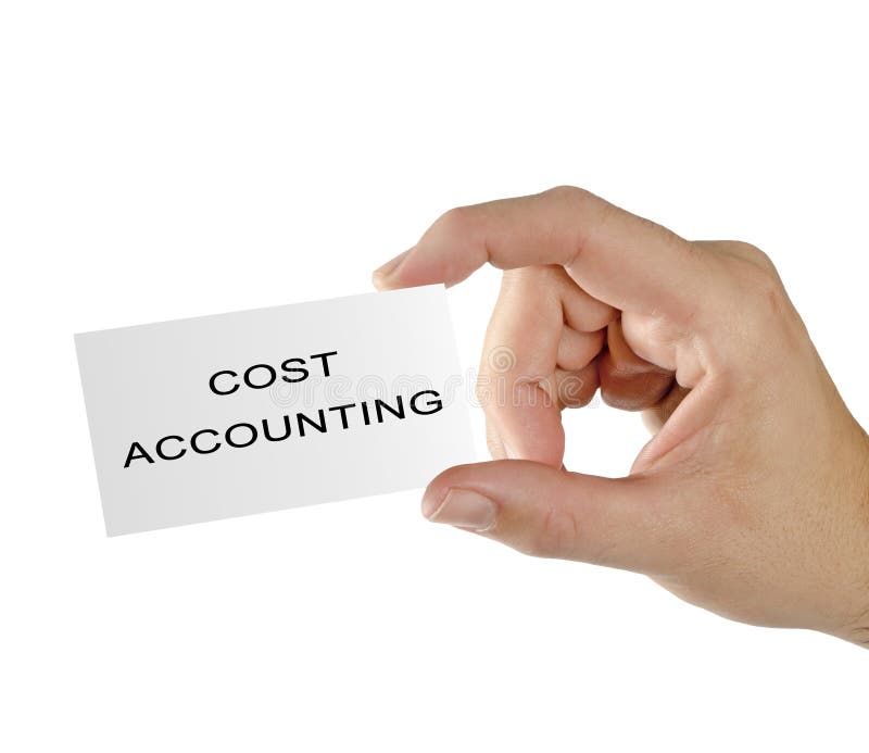 Business Card for Cost Accounting Stock Image - Image of male, close ...