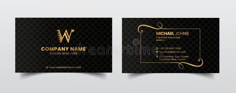 Luxury Business Card Template. Elegant Ornamental Business Card ...