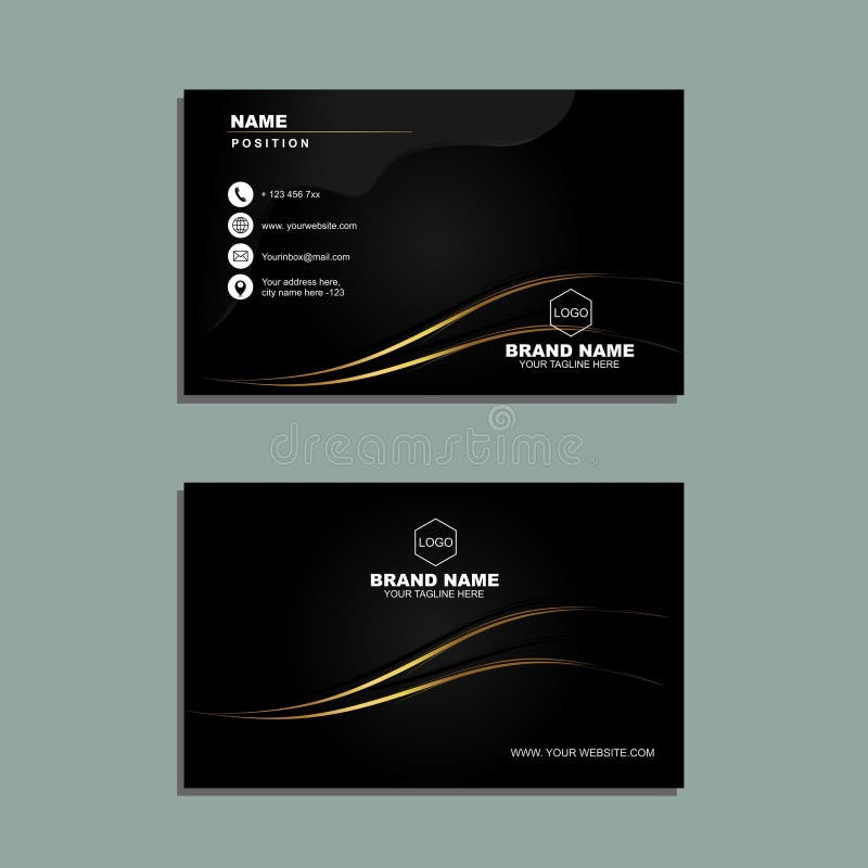 Business Card Design Background, ID Card, Stylish with Attractive ...