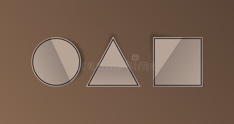 Business Card Design with Geometric Shapes Circle Triangle Square ...