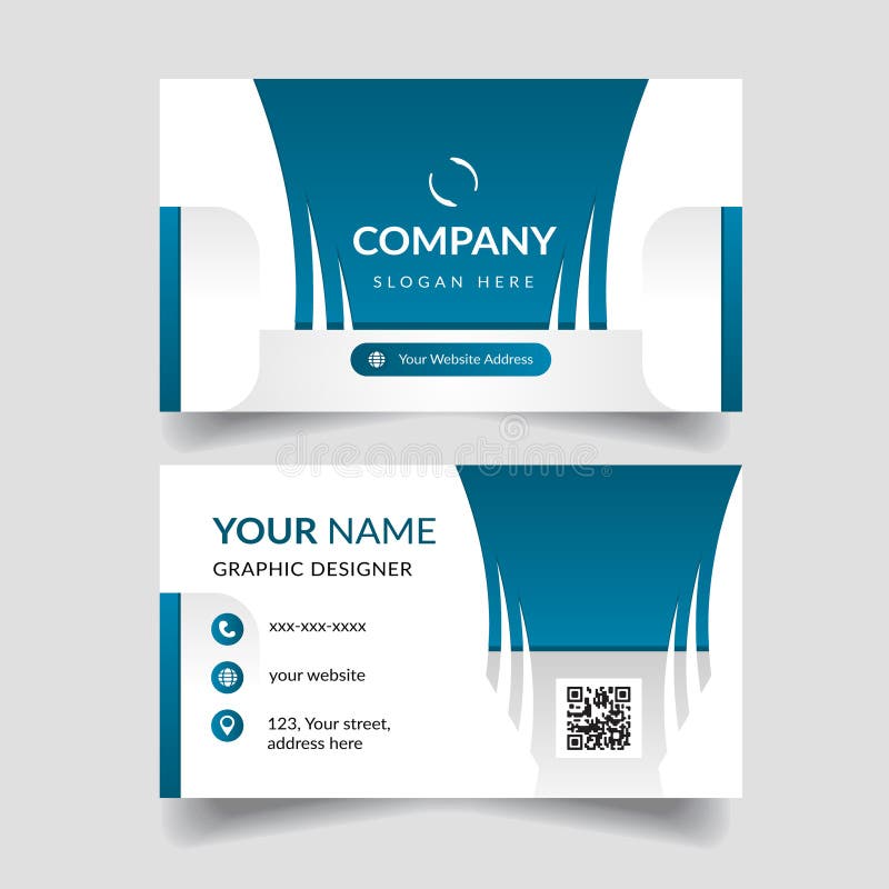 Business Card Design Template Stock Vector - Illustration of format ...