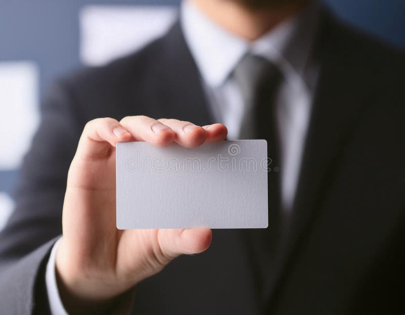 Business Card Displaying Contact Information, Representing Networking ...