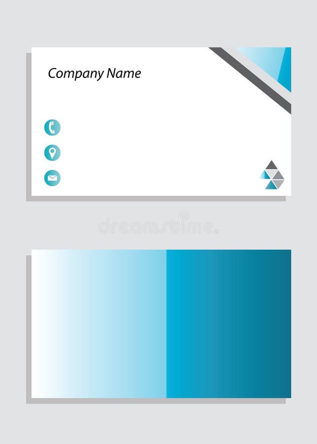 Business Card Front and Back Vector - Business Card Template Stock ...