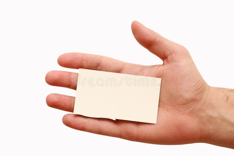 Hand holding a card stock image. Image of paper, black - 16290075